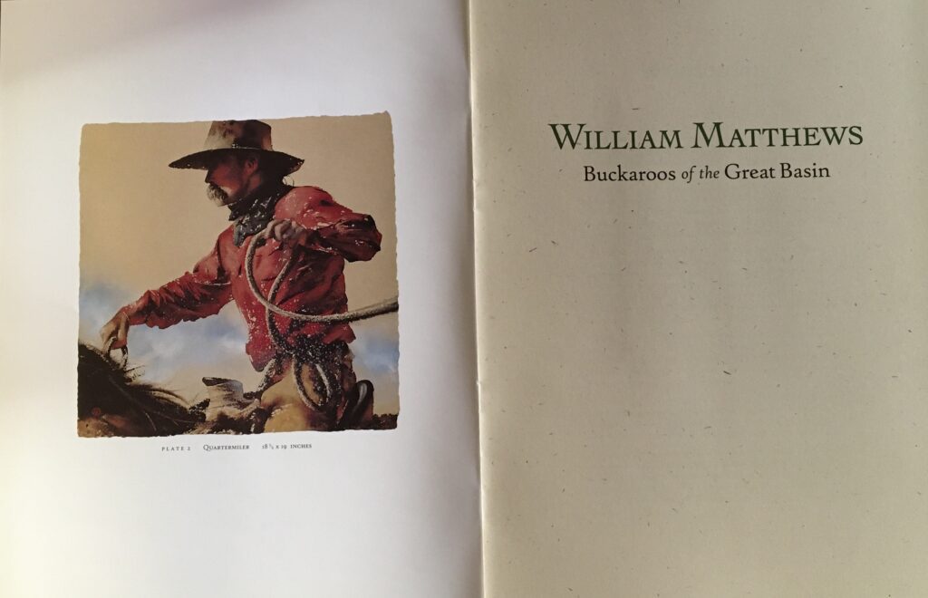 Buckaroos of the Great Basin Catalog - William Matthews